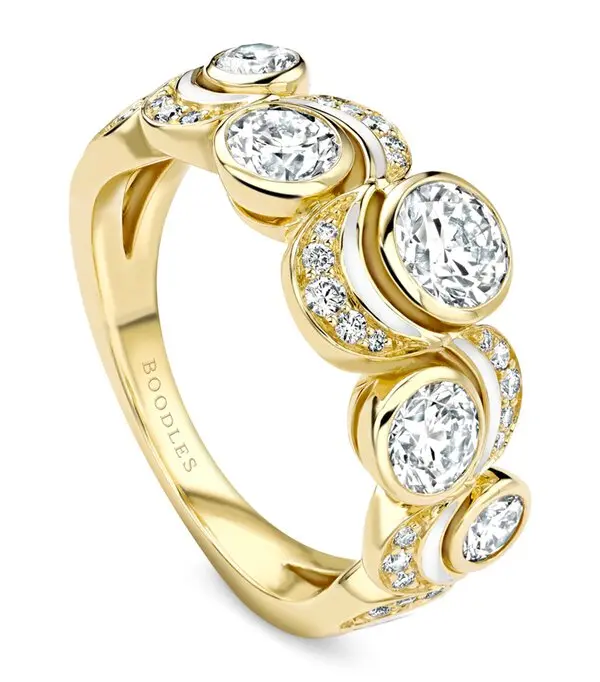 BOODLES Yellow Over The Moon Diamond Ring - Gold