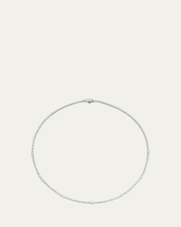 Ondyn Rainsun Tennis Necklace - White Gold