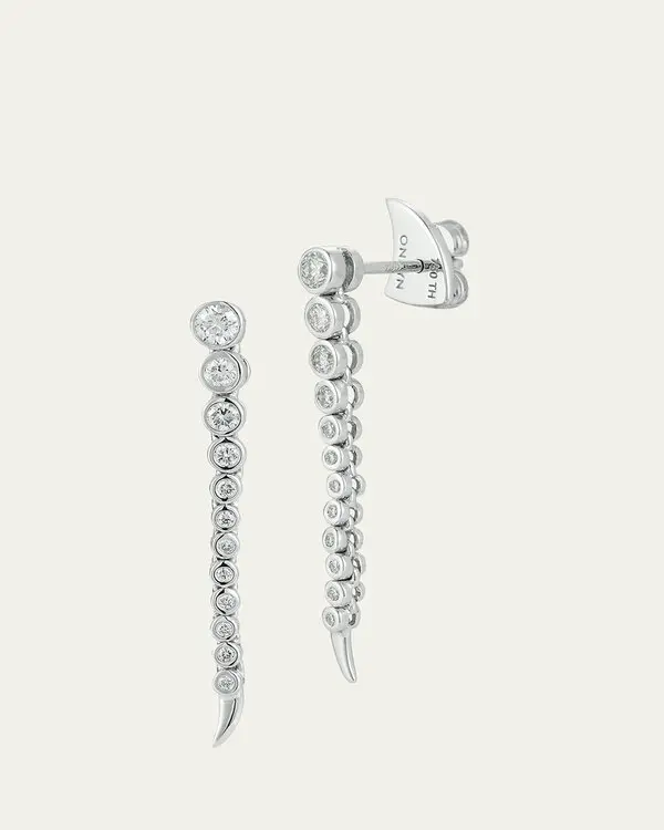 Ondyn Short Continuum Diamond Drop Earrings