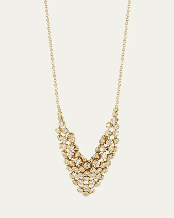 Ondyn Large Diamond Pendant Necklace - Gold
