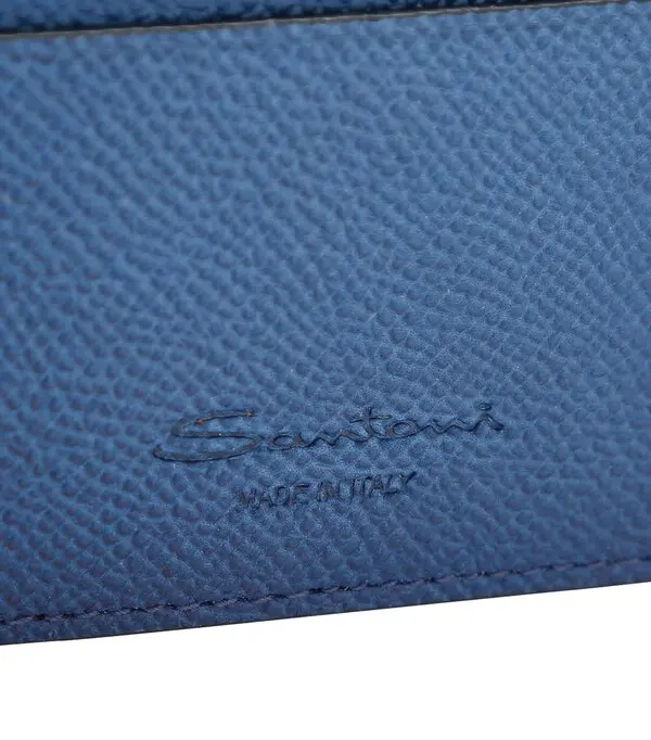 Santoni Leather Card Holder