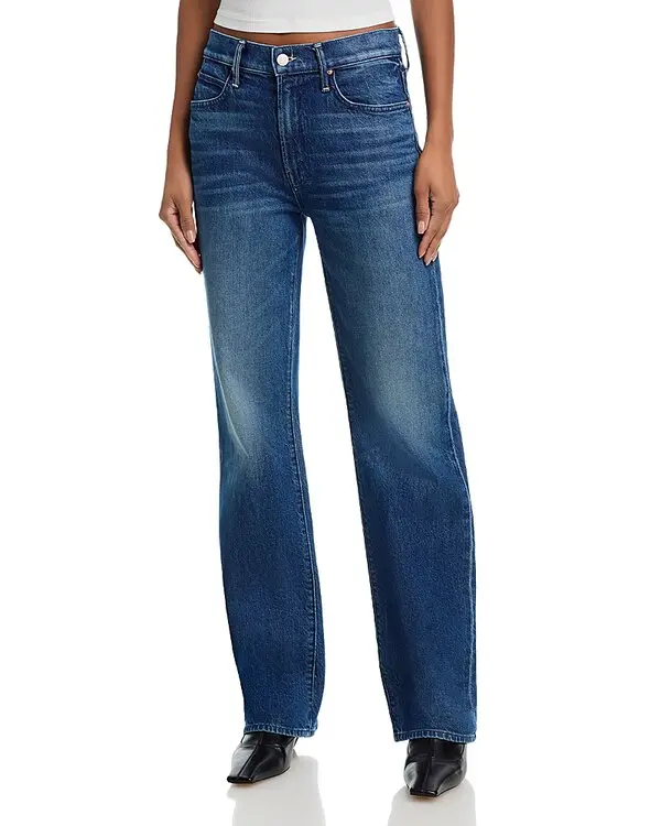 MOTHER The Kick It High Rise Straight Jeans - Which Is Witch
