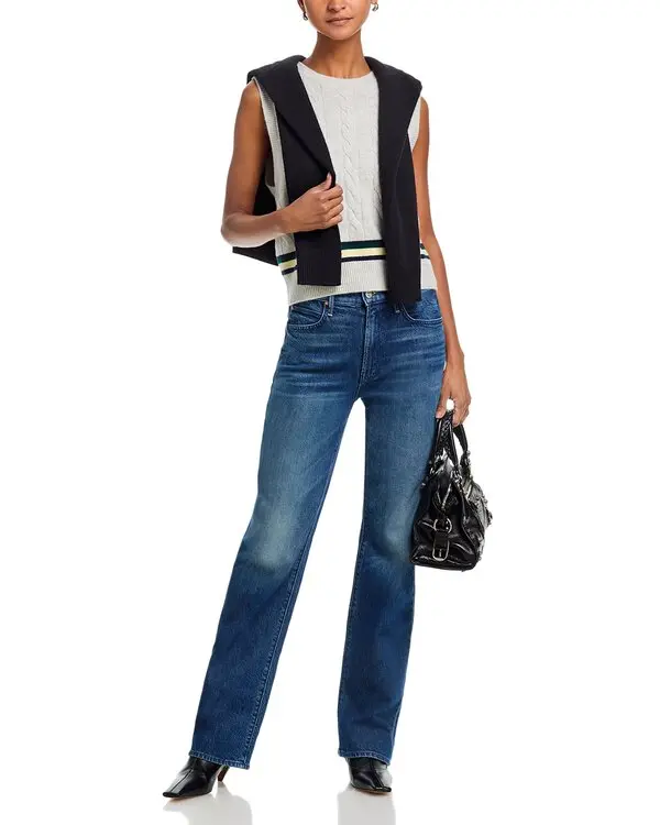 MOTHER The Kick It High Rise Straight Jeans - Which Is Witch