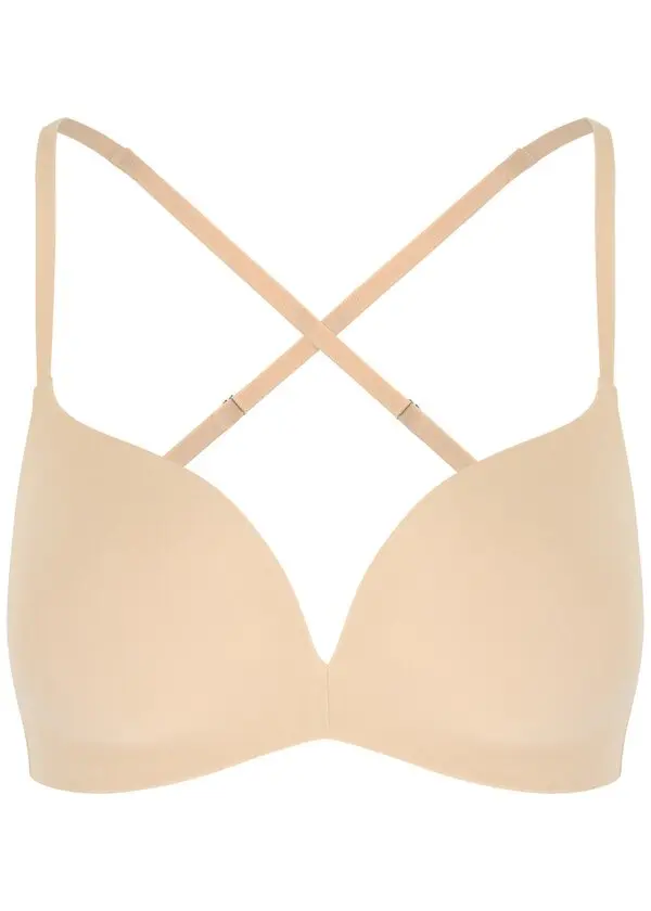 Wacoal Inès Secret Stretch-nylon Soft-cup Bra - Nude
