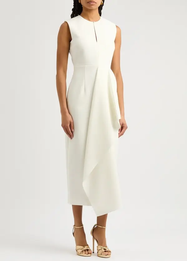 ROKSANDA Raya Draped Midi Dress