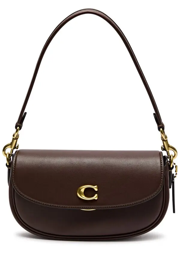 COACH Leather Saddle Bag