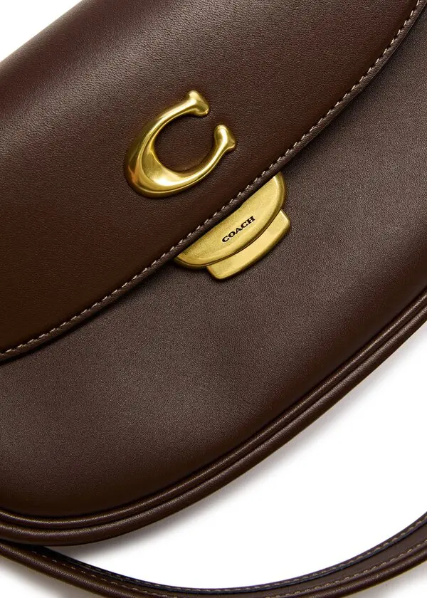 COACH Leather Saddle Bag
