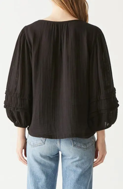 Michael Stars Pruitt Balloon Sleeve Gauze Top