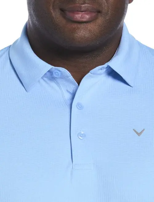CALLAWAY Big & Tall Classic Jacquard Golf Polo Shirt