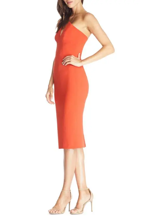 Dress The Population Perla Strapless Dress - Poppy