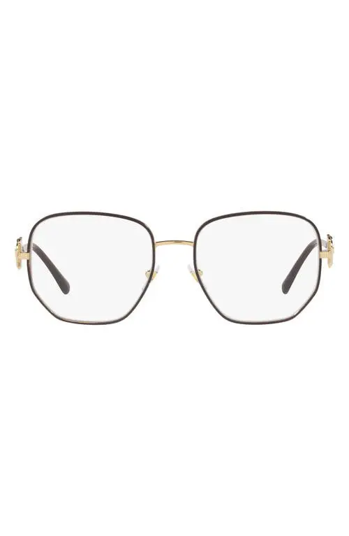 Versace 54mm Irregular Square Optical Glasses - Bordeaux