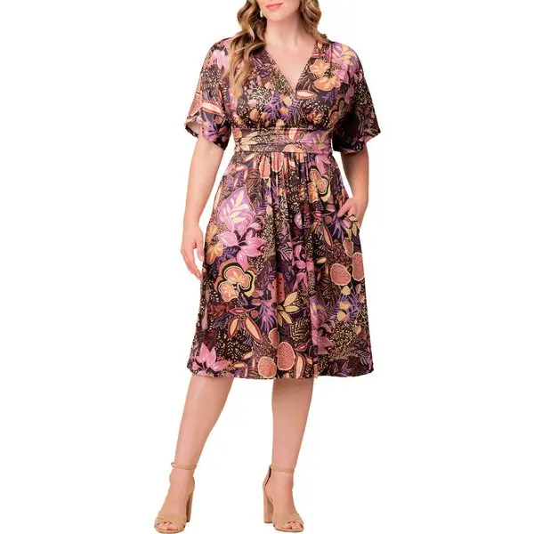 KIYONNA Gia Floral Midi Dress - Multi