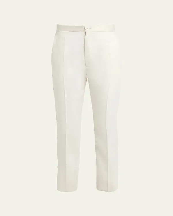 SETCHU Origami Button Cuff Silk Pants - White