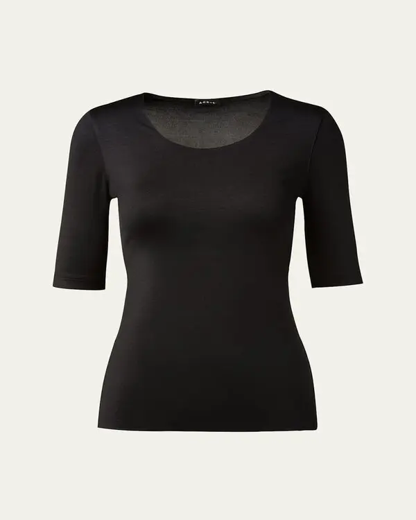 Akris Scoop-neck T-shirt