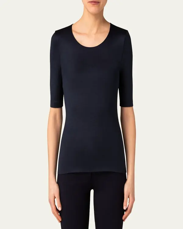 Akris Scoop-neck T-shirt
