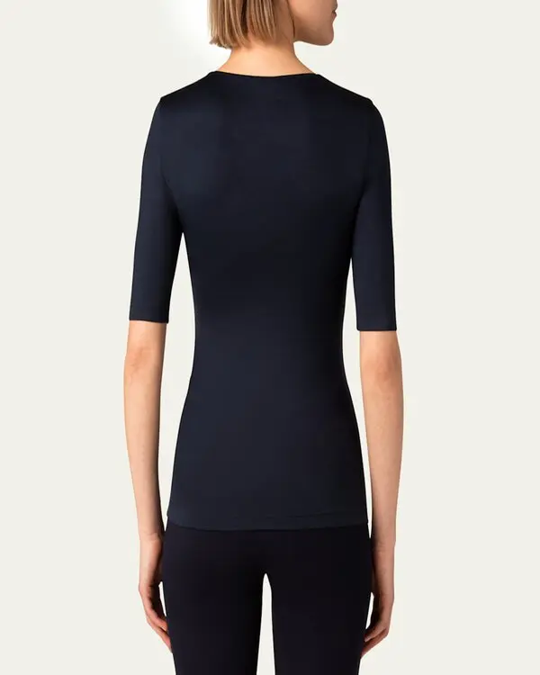 Akris Scoop-neck T-shirt