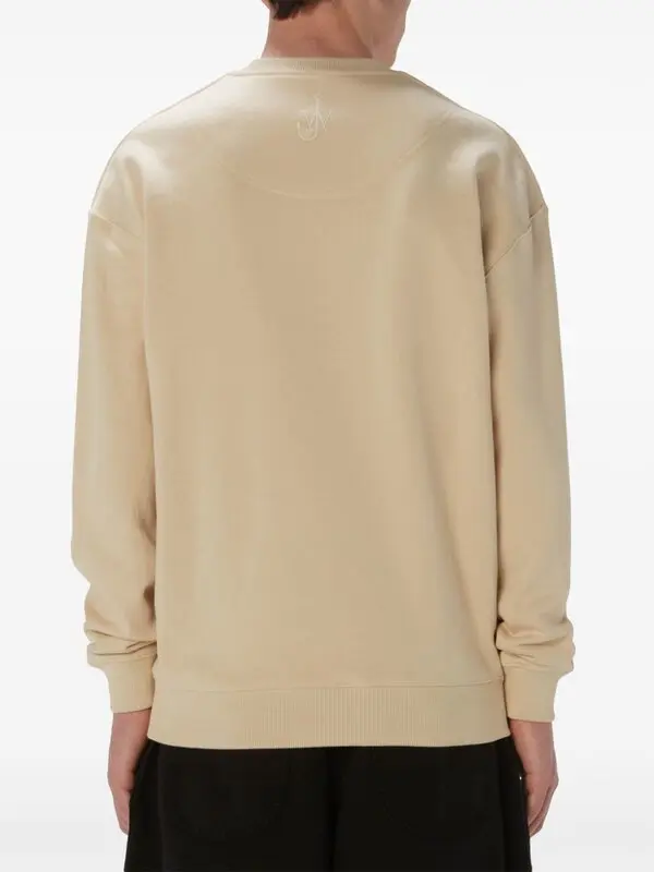 JW Anderson Floral Print Organic Cotton Sweatshirt