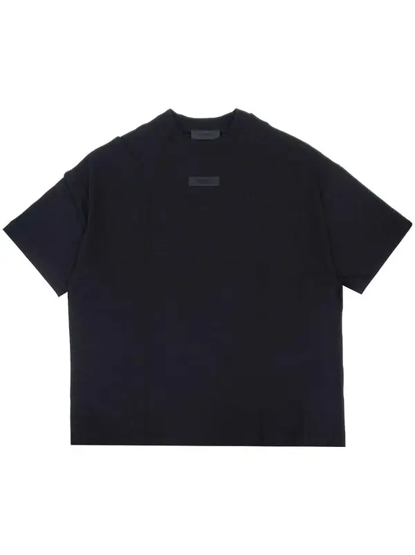 Fear Of God Logo-appliqué Cotton T-shirt - Black