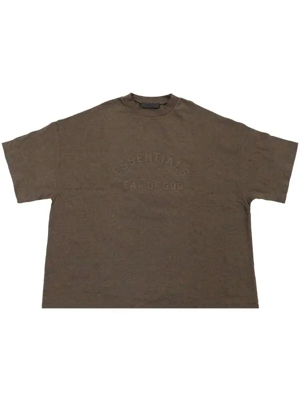 Fear Of God Logo-print Cotton T-shirt - Brown