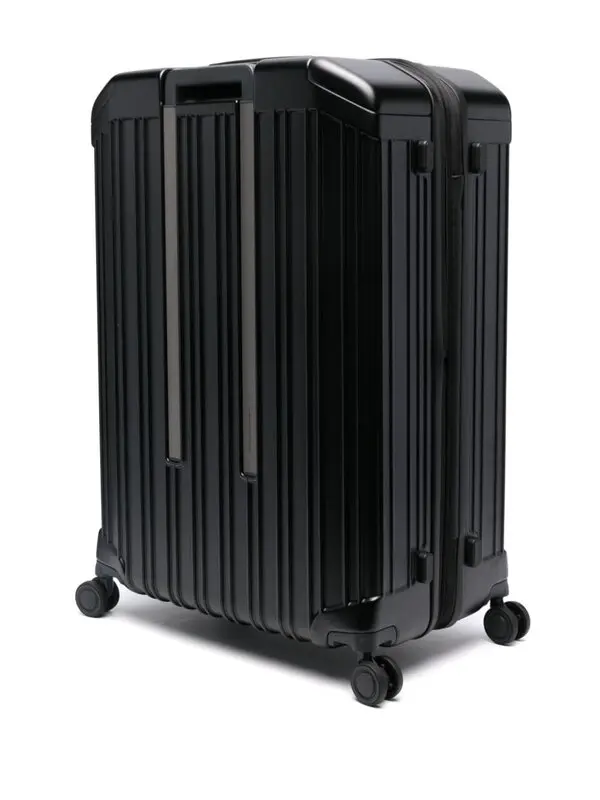 PIQUADRO Embossed Suitcase - Black