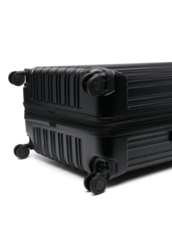 PIQUADRO Embossed Suitcase - Black