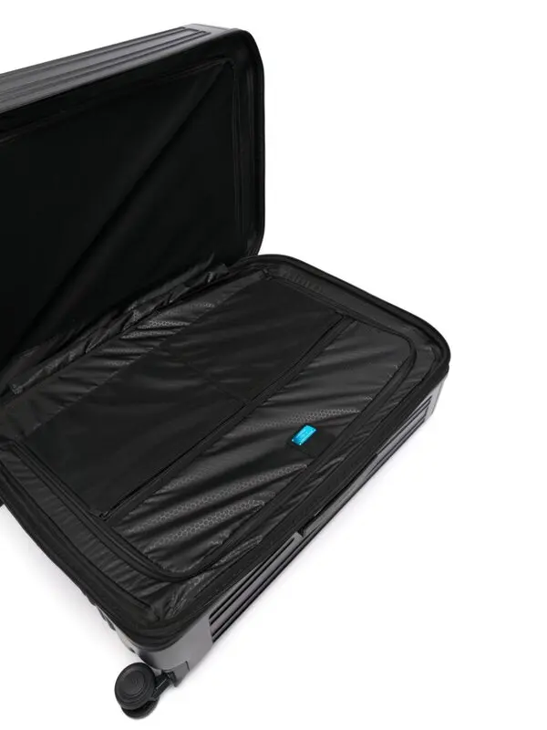 PIQUADRO Embossed Suitcase - Black