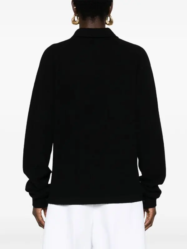 TOTEME Shirt-collar Cashmere Cardigan - Black