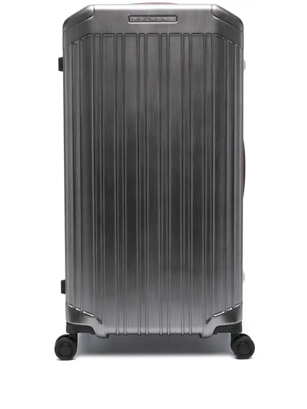 PIQUADRO Hardside Suitcase With Logo Lettering - Grey