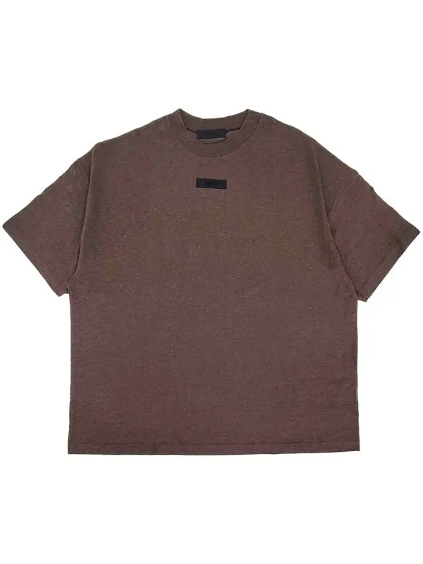 Fear Of God Logo-appliqué Cotton T-shirt - Brown