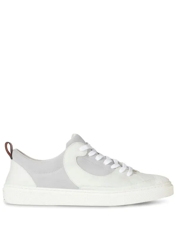 Etro Panelled Leather Sneakers - White
