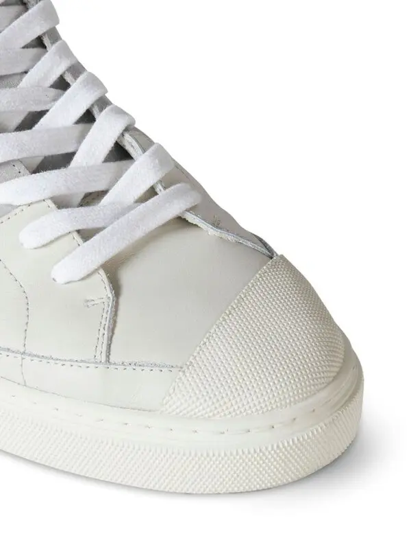 Etro Panelled Leather Sneakers - White
