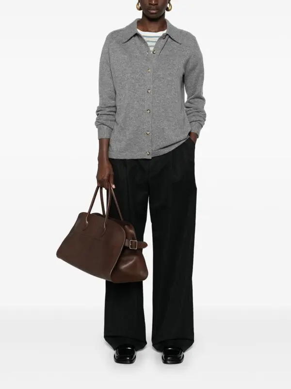TOTEME Straight-collar Cashmere Shirt