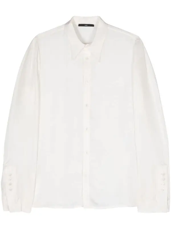 SAPIO Pointed-collar Twill Shirt