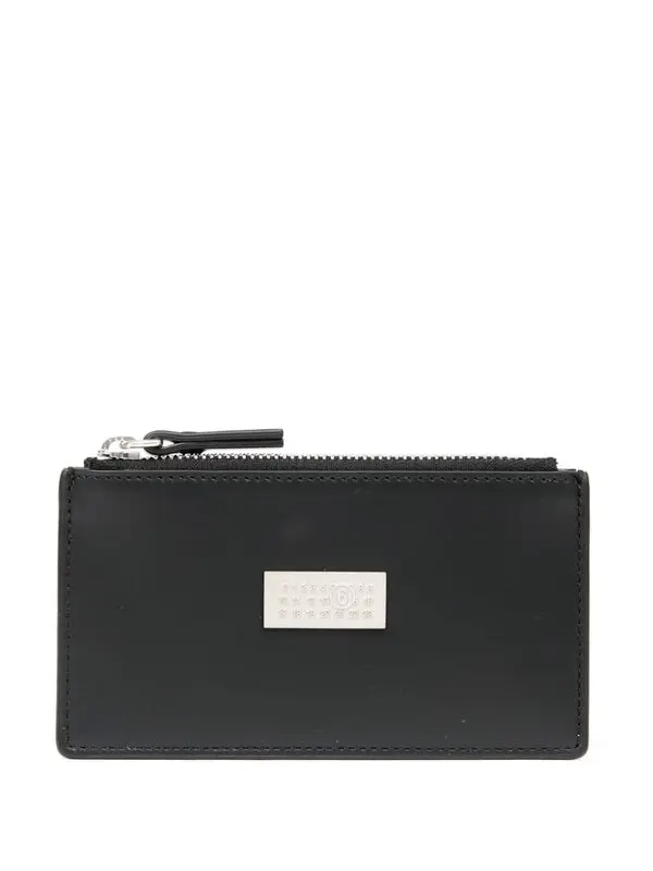 MAISON MARGIELA Numbers-motif Leather Wallet - Black
