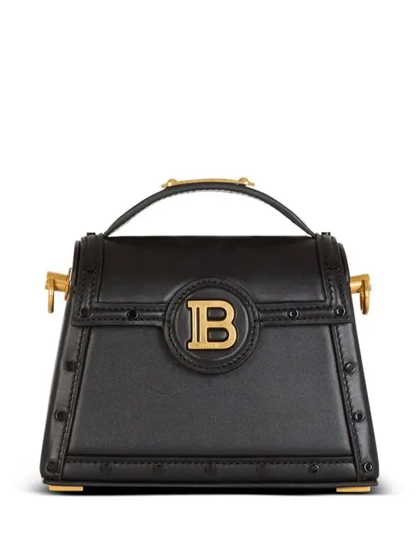 Balmain Small B-buzz Dynasty Leather Shoulder Bag - Black