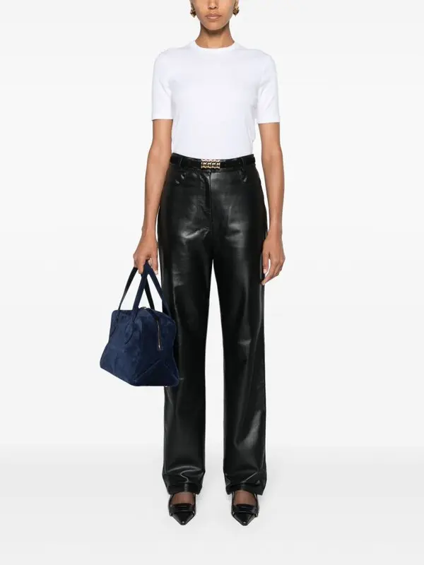 TOTEME Straight Leather Trousers
