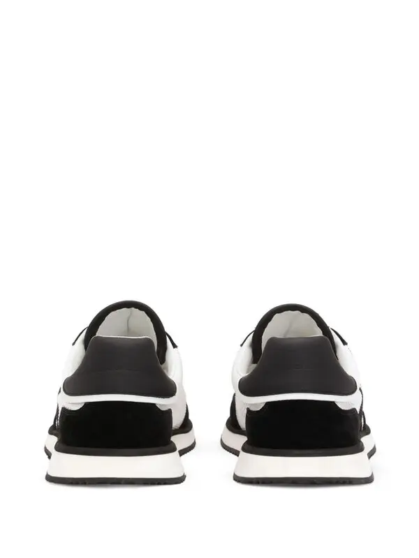 Dolce & Gabbana Cushioned Mixed-material Sneakers - Black