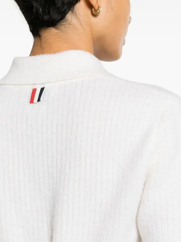 Thom Browne Rwb-stripe Knitted T-shirt