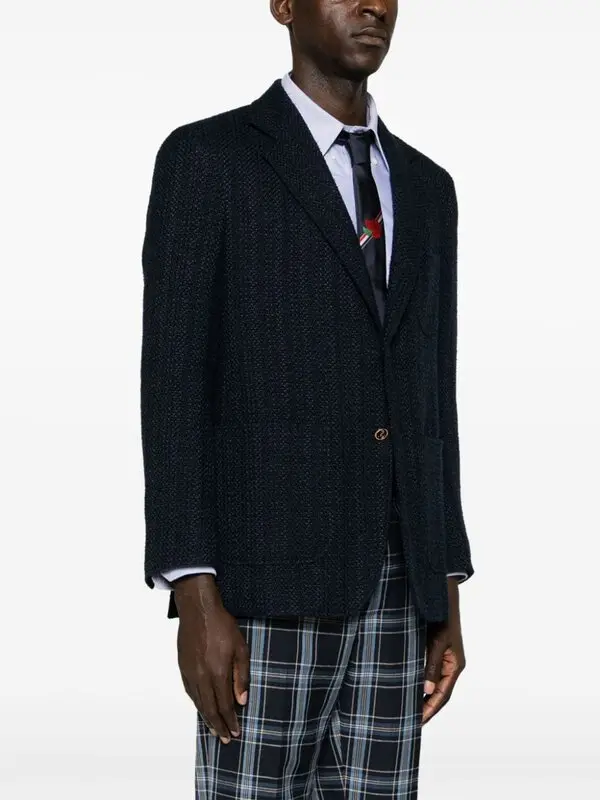 Thom Browne Tweed Single-breasted Blazer