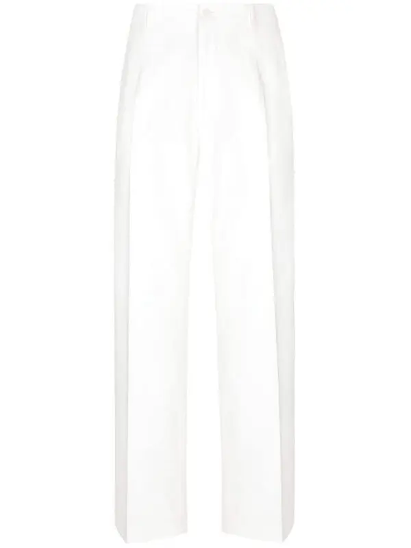 Dolce & Gabbana Pressed-crease Straight-leg Trousers