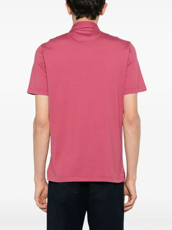 Fedeli Zero Jersey Polo Shirt - Red