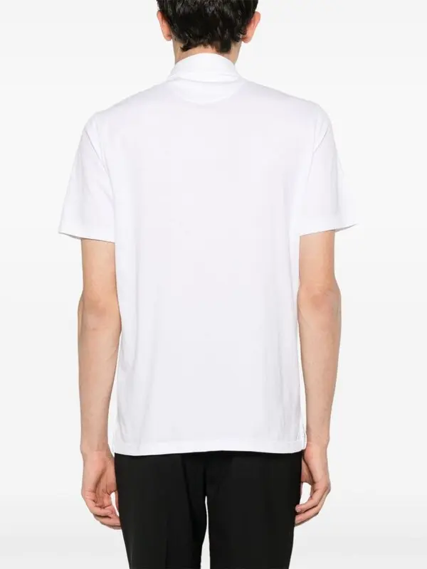 Fedeli Zero Jersey Polo Shirt - White
