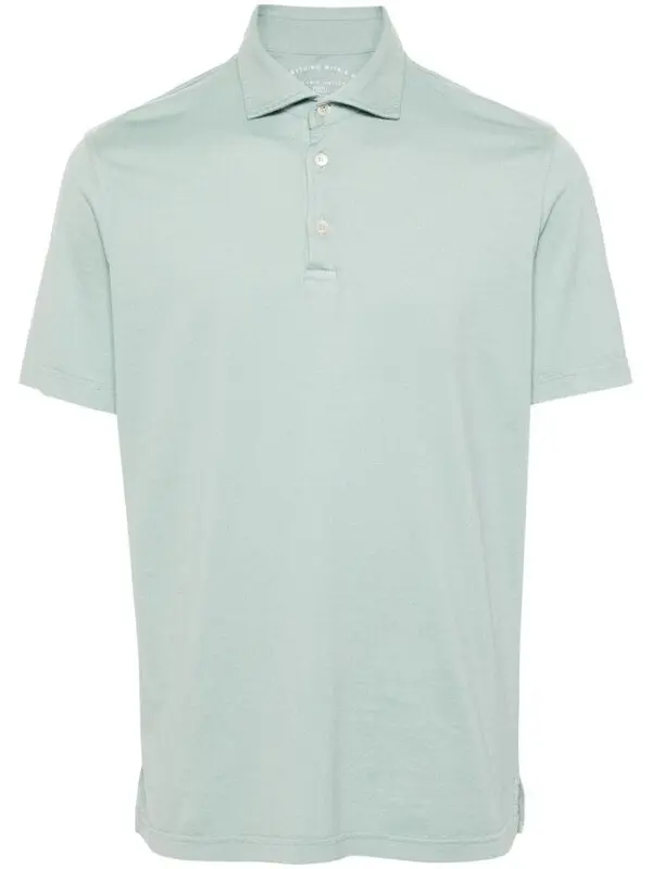 Fedeli Zero Cotton Polo Shirt - Green