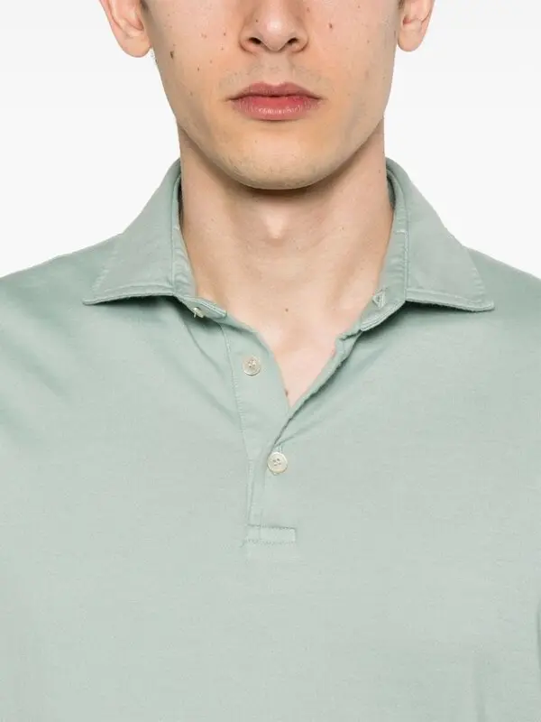 Fedeli Zero Cotton Polo Shirt - Green