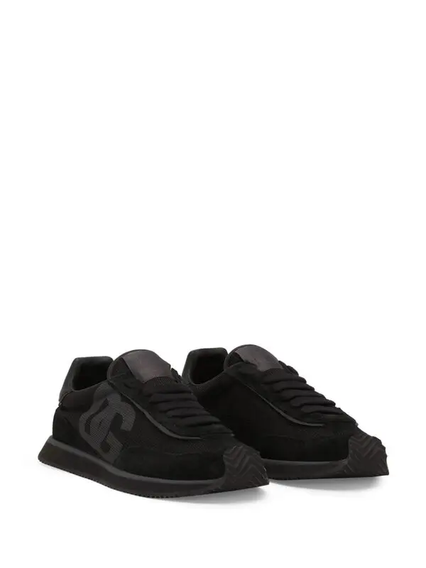 Dolce & Gabbana Cushion Mixed-material Sneakers - Black