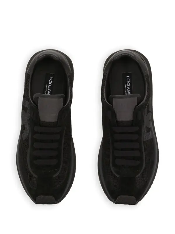 Dolce & Gabbana Cushion Mixed-material Sneakers - Black