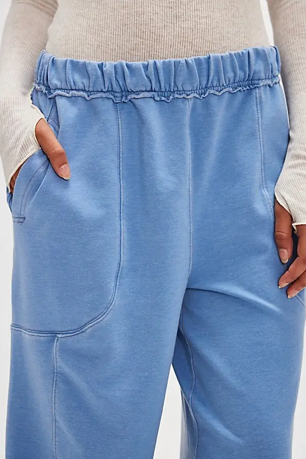 Free People Wide-leg Lounge Pants - Harbor Combo