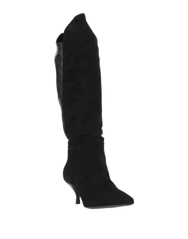 MANILA GRACE Leather Cone Heel Boots