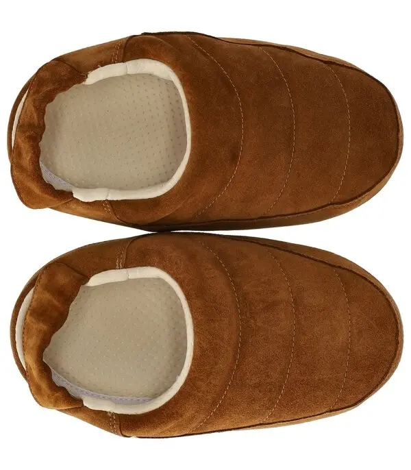 Moon Boot Band Suede Slippers - Brown