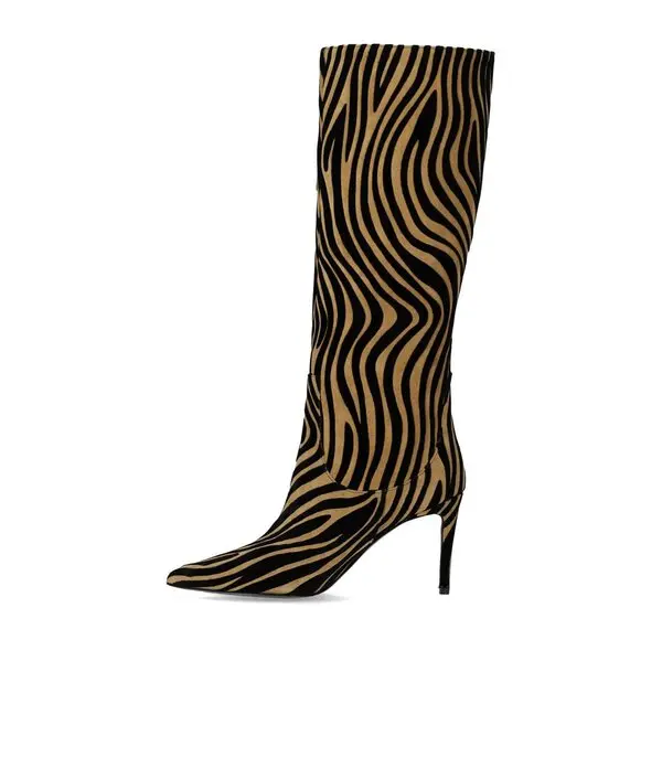 NCUB Zebra Print High Boots
